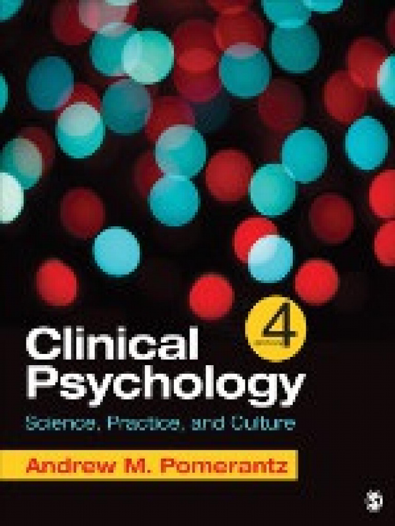 Clinical Psychology: Science, Practice, and Culture 4th Edition PDF | PDF