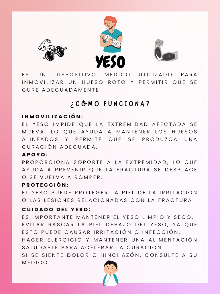 Curación y cuidado del yeso médico | PDF