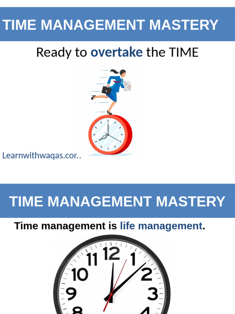 Time Management Slides Day1 - 2 | PDF | Time Management | Professional ...