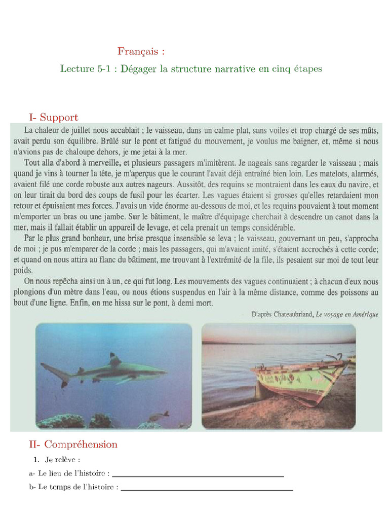 Lecture 5 1 Degager La Structure Narrative en Cinq Etapes 2 | PDF