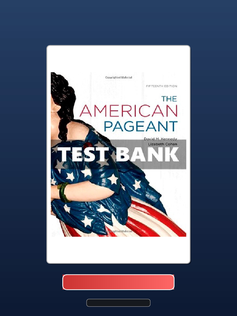 The American Pageant 15th Edition Kennedy Ebook and TestBank Bundle ...