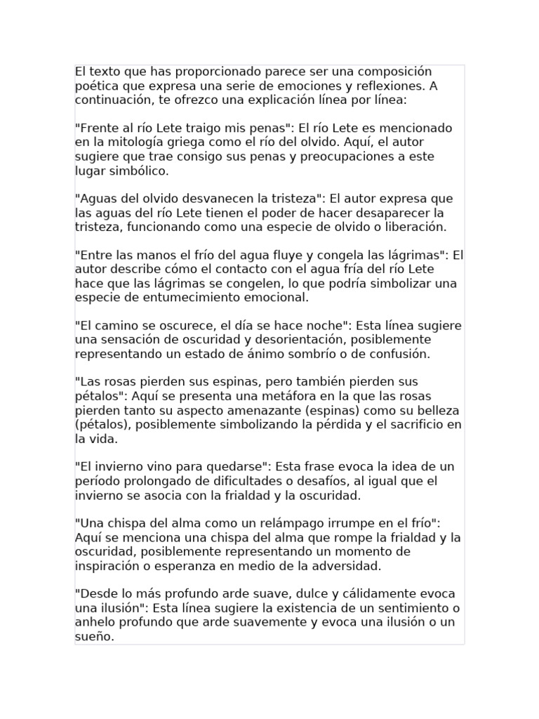 Poema Daniel Sol | PDF | Las emociones