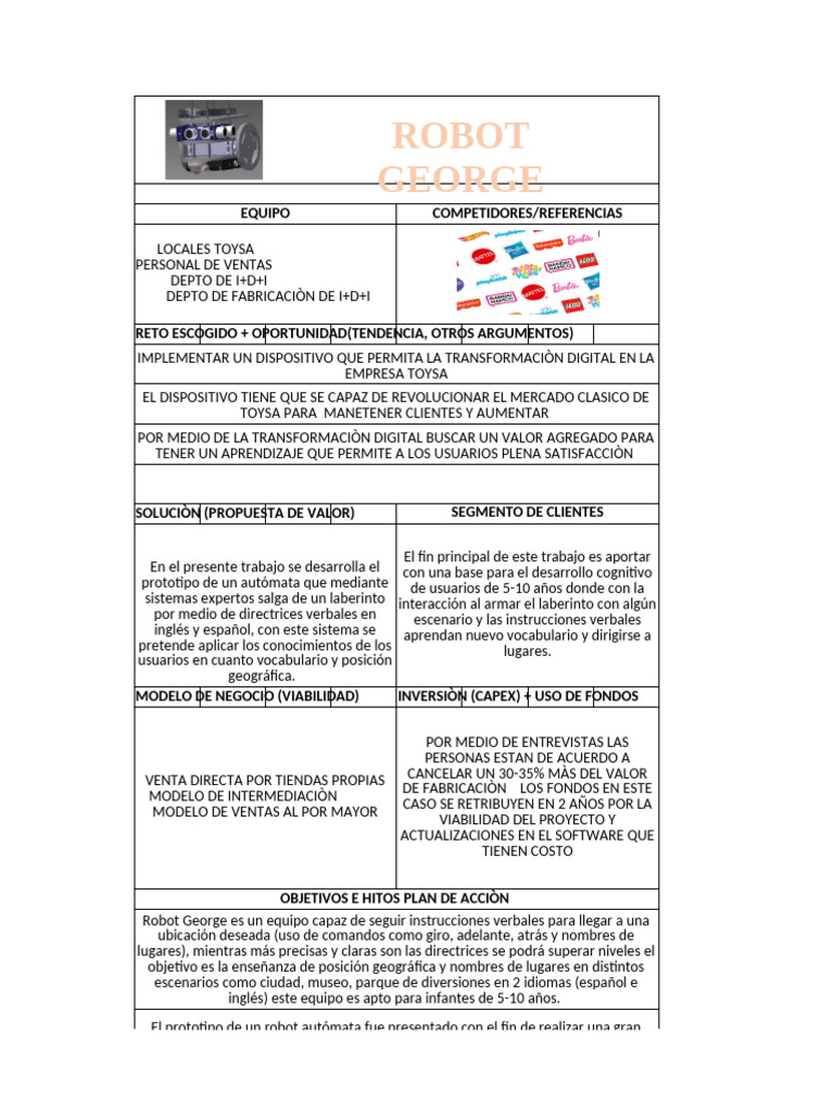 Robot George: Aprendizaje Bilingüe para Niños | PDF | Aplicación movil ...