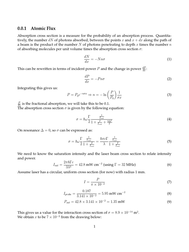 Absorption Cross Section3a | PDF | Cross Section (Physics) | Materials ...
