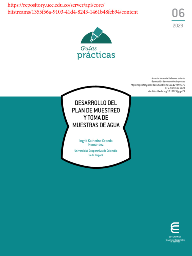 DESARROLLO DEL Plan de Muestreo y Toma de Muestras de Agua (2023 Guia) | PDF | Agua | Muestreo ...