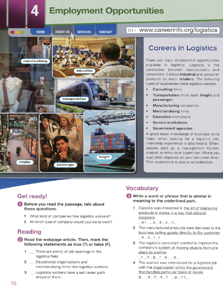 Career Paths Logistics | PDF