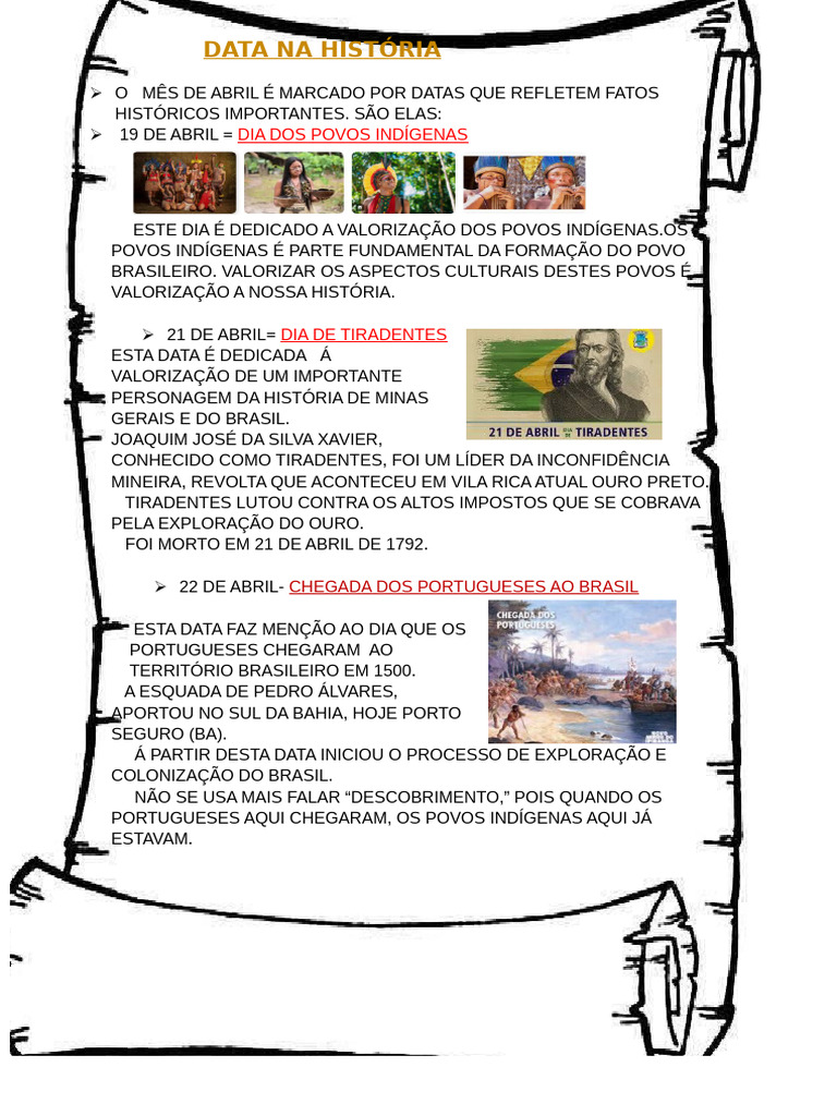 Data Na História 23 4 | PDF