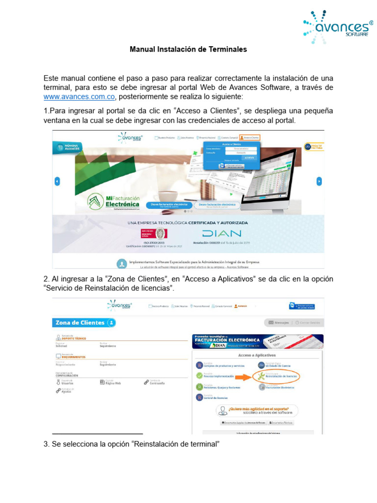 Manual Instalación de Terminales | PDF | Mi sql | Archivo de computadora