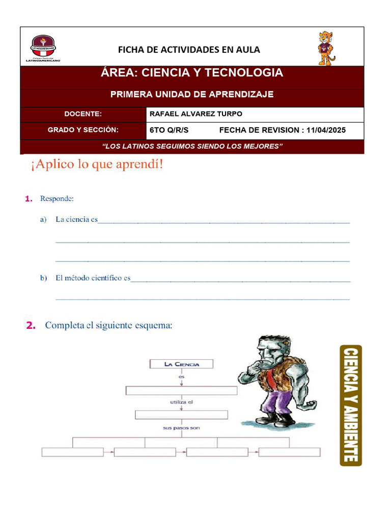 Actividad en Aula Cyt Método Científico | PDF