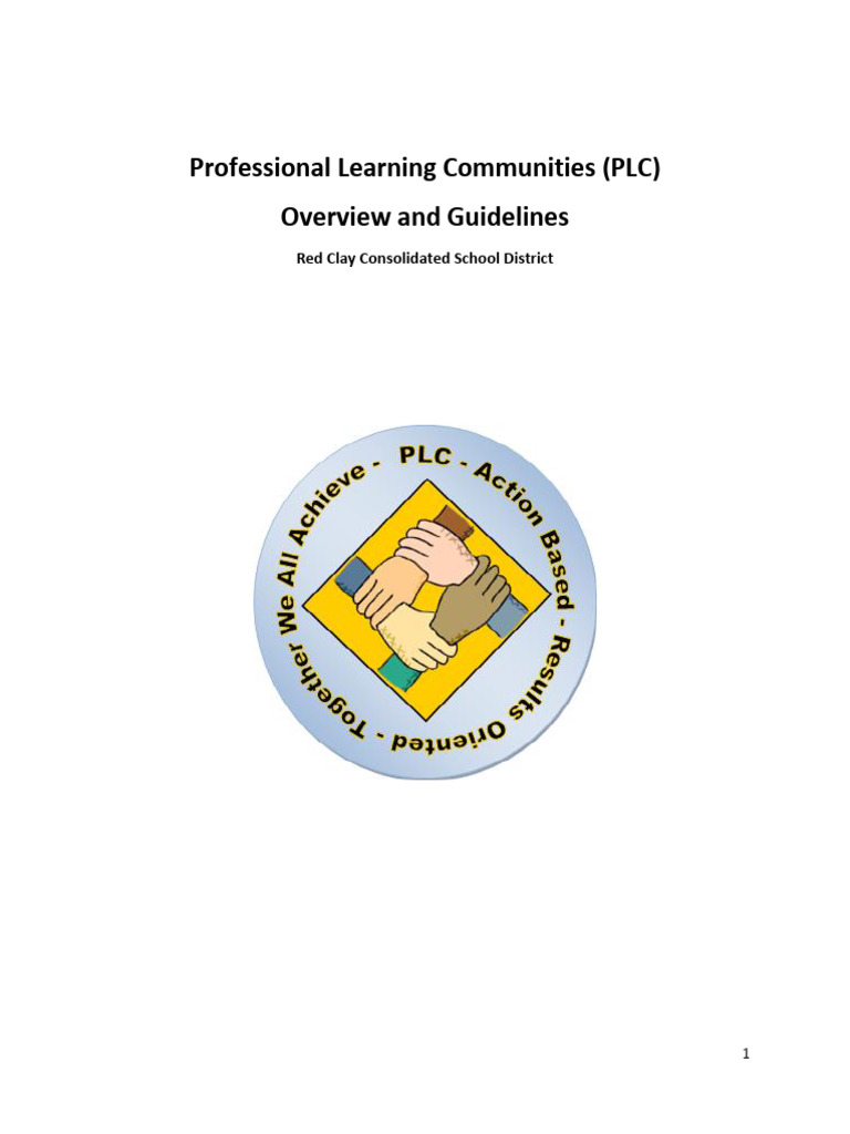 Professional Learning Communities (PLC) Overview and Guidelines | PDF ...