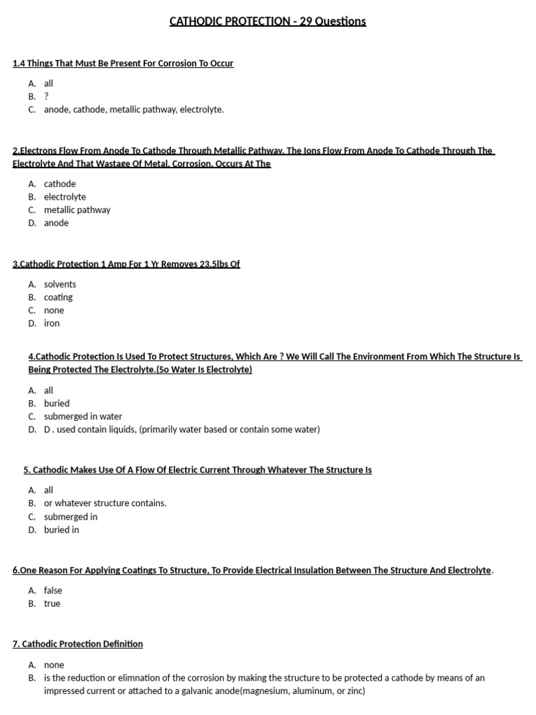 Cathodic Protection 2 | PDF | Anode | Ion