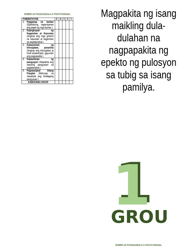 Group Activity | PDF