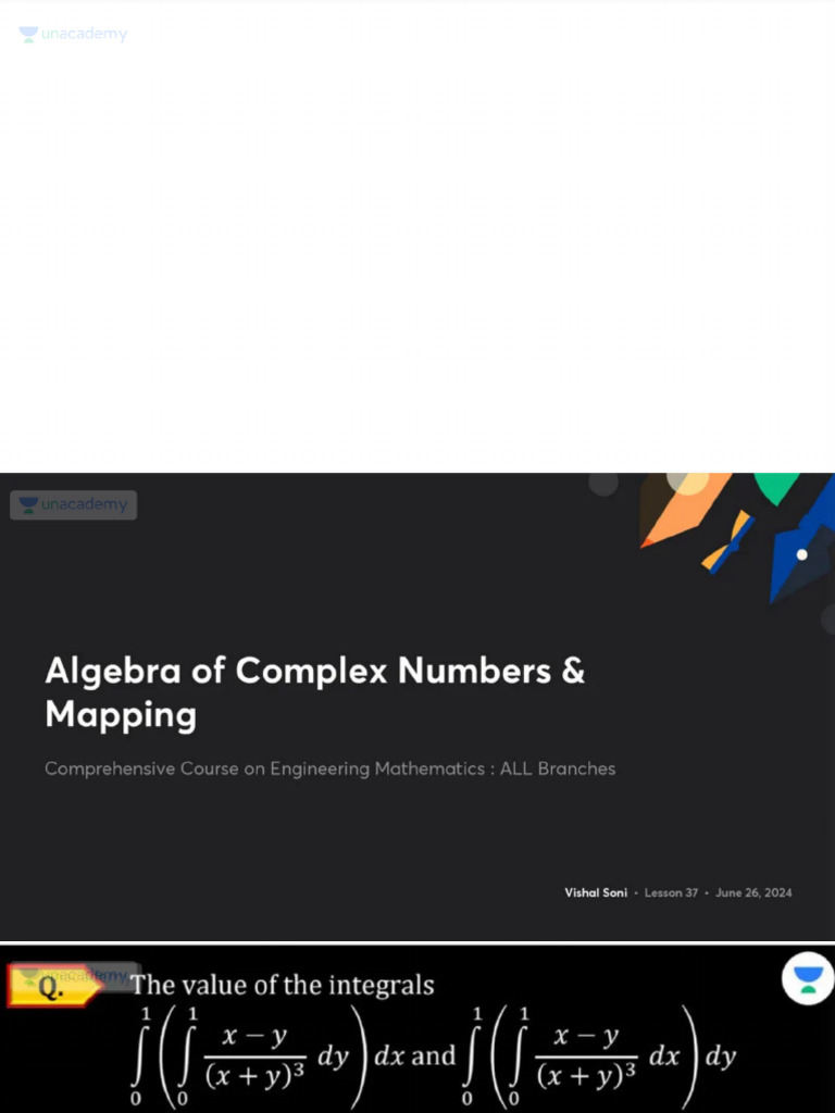 Algebra of Complex Numbers Mapping | PDF