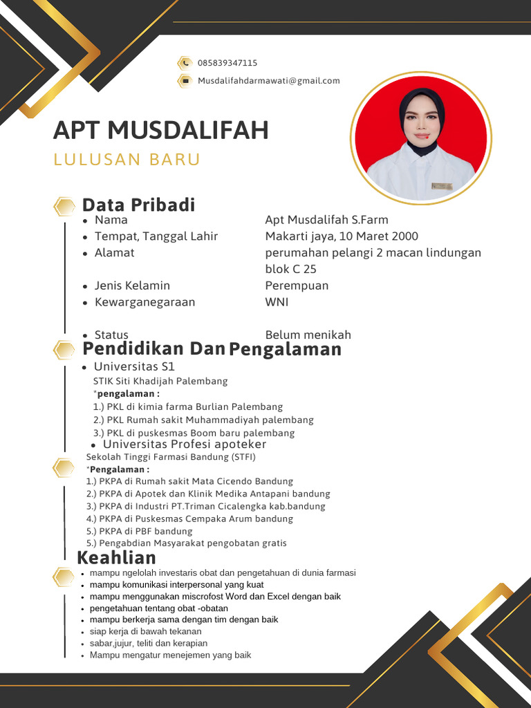 Contoh CV Mudah Dan Simple | PDF