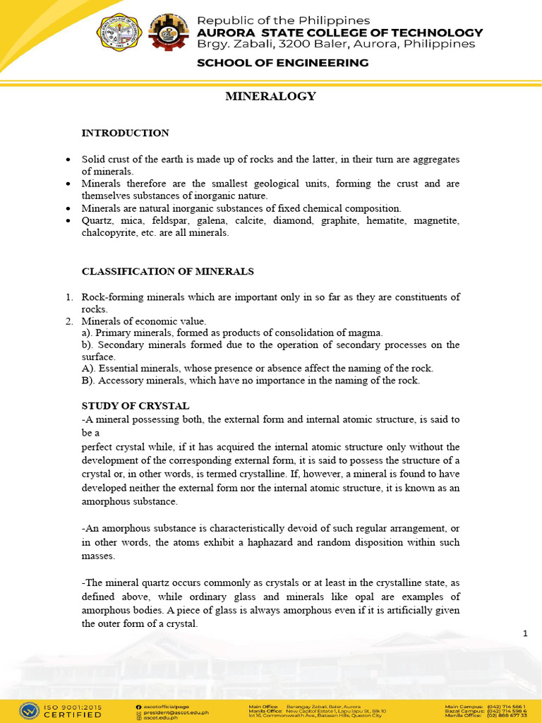 geology for civil engineers | PDF | Rock (Geology) | Igneous Rock