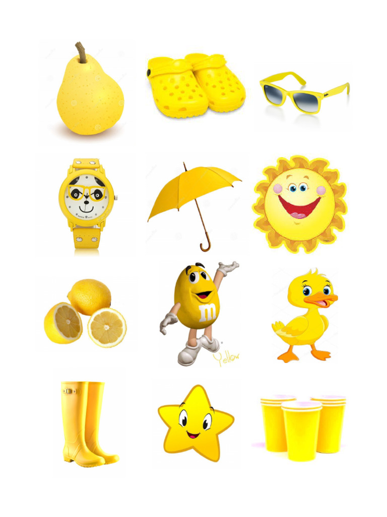 Color Amarillo Objetos | PDF