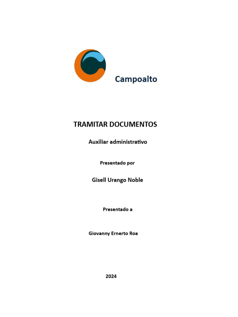 4 TRAMITAR DOCUMENTOS Gisell Urango | PDF | Tecnologías de la ...