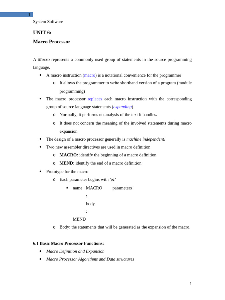 UNIT4 Macros | PDF | Macro (Computer Science) | Parameter (Computer Programming)