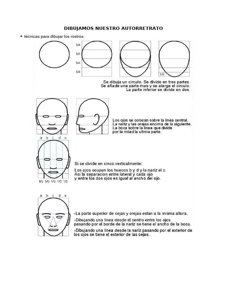 Dibujamos Nuestro Autorretrato | PDF