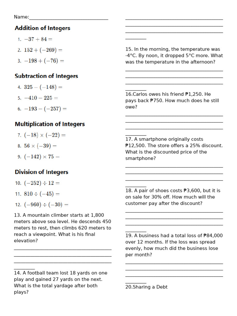 Numeracy 2nd Intervention | PDF