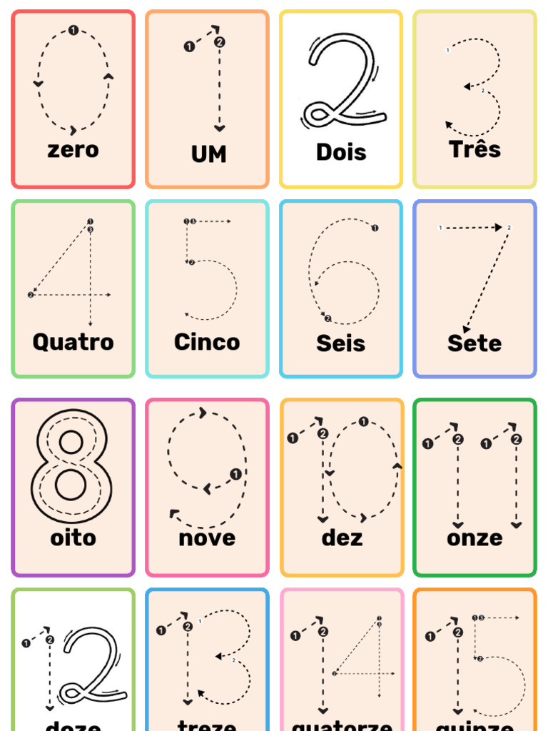 Número Simples Preto Folhas de Flashcards - 20250501 - 190601 - 0000 | PDF