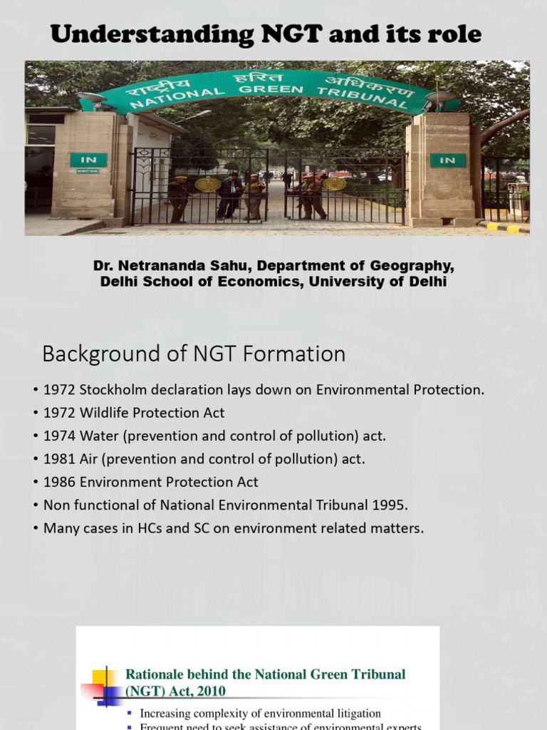 National Green Tribunal Overview | PDF | Judiciaries | Public Law