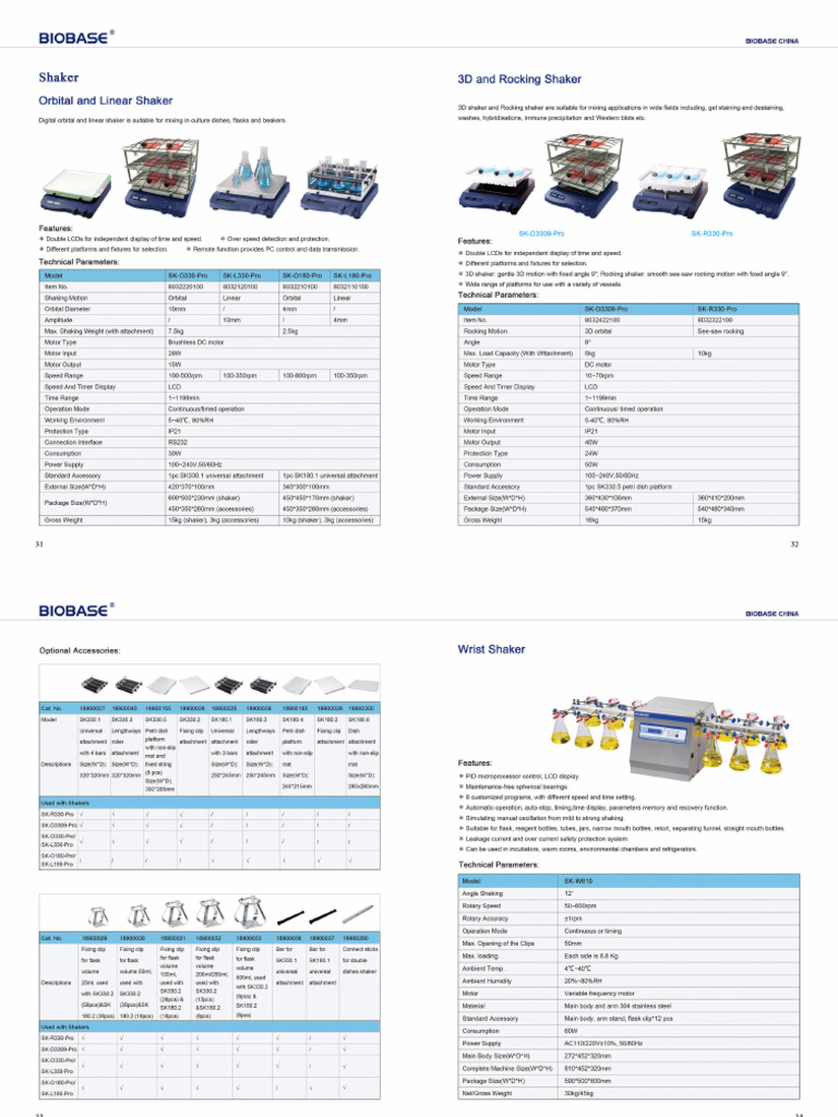 Biobase Orbital And Linear Shaker Pdf