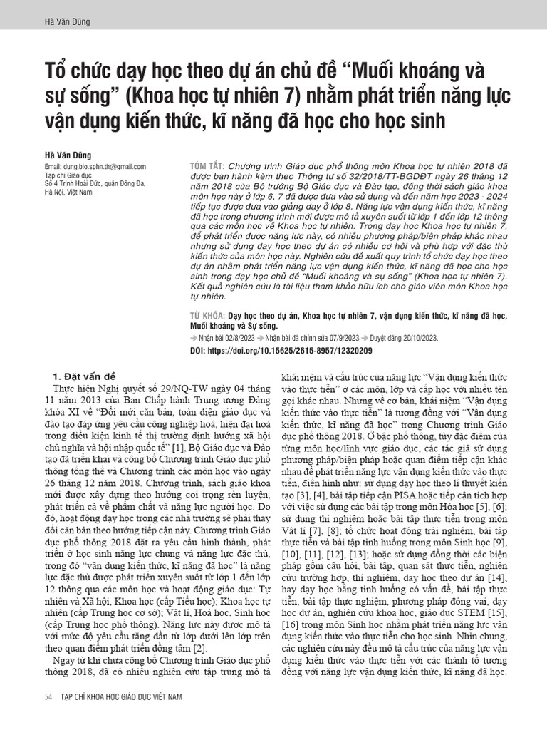 KHGDVN - Tap 19 - So s2 - 54-60 | PDF