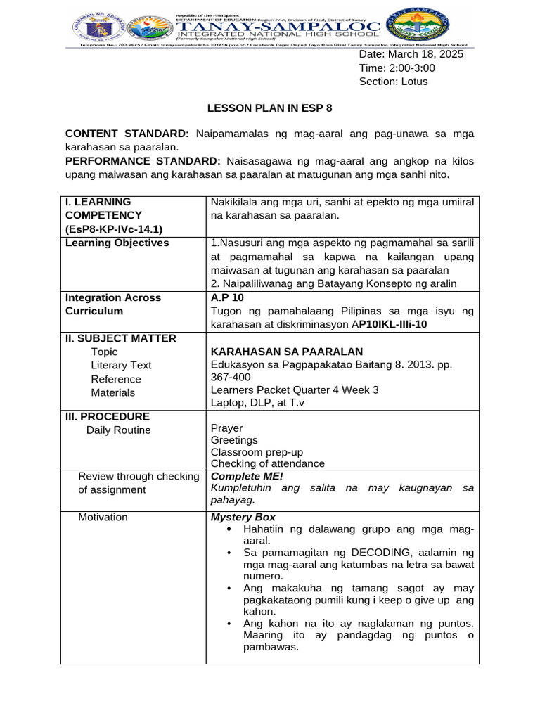 LP Format For CO | PDF