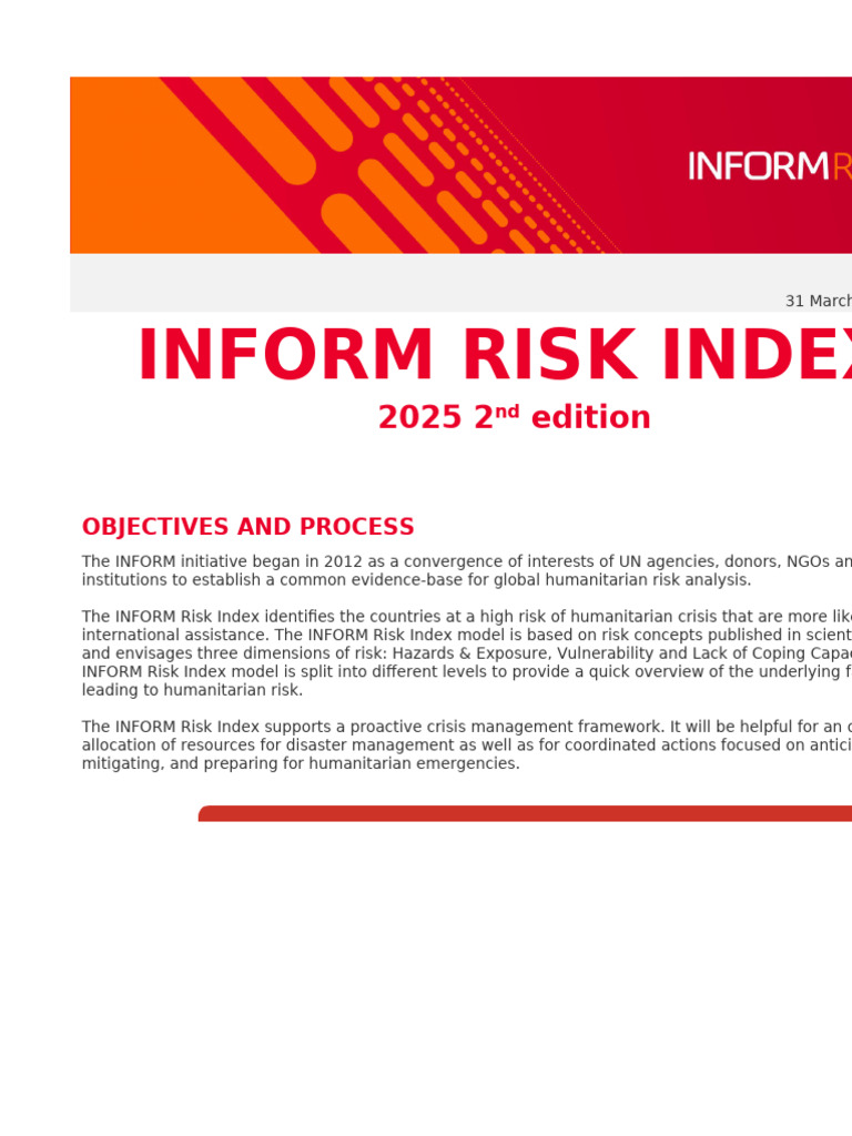 Inform Risk 2025 v070 | PDF | Refugee | Natural Disasters