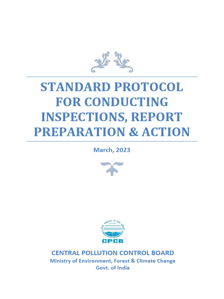 Inspection Sop Protocol March 2023 | PDF | Sampling (Statistics) | Waste
