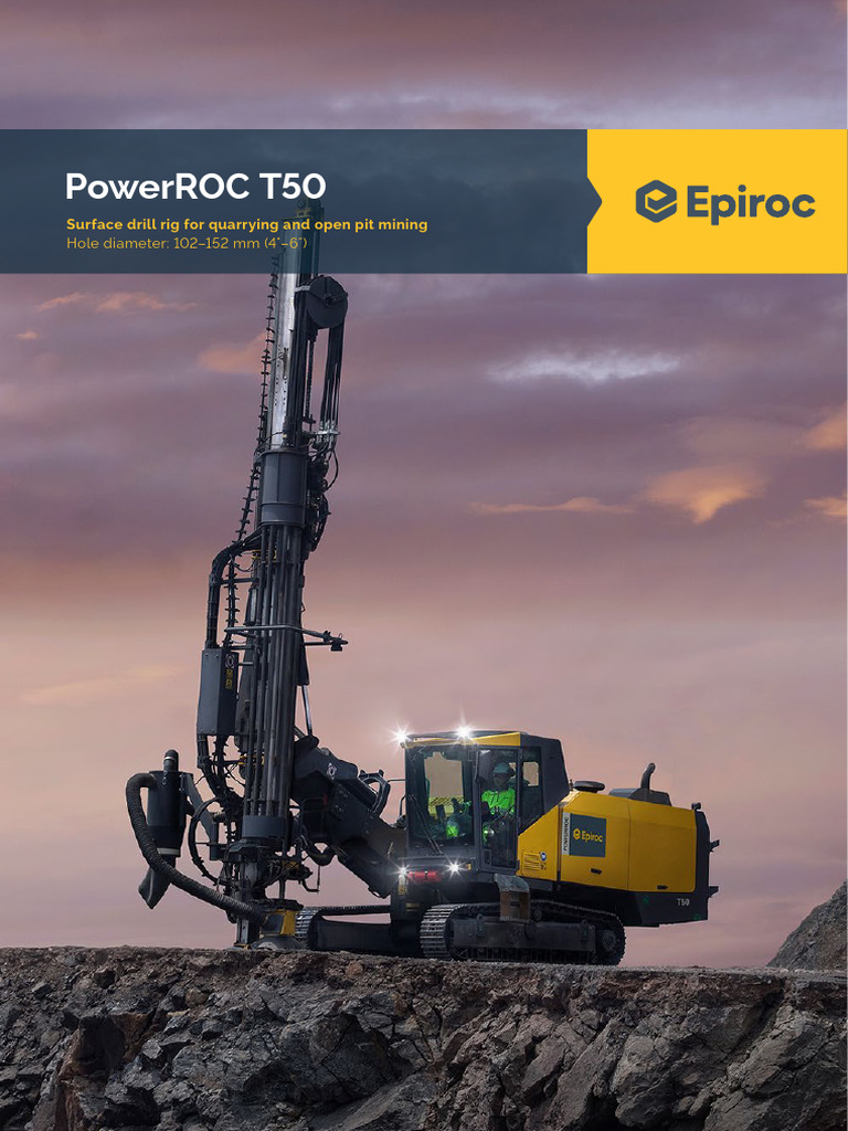 9868 0030 01a PowerROC T50 Brochure English - WEB | PDF | Engines | Diesel Engine