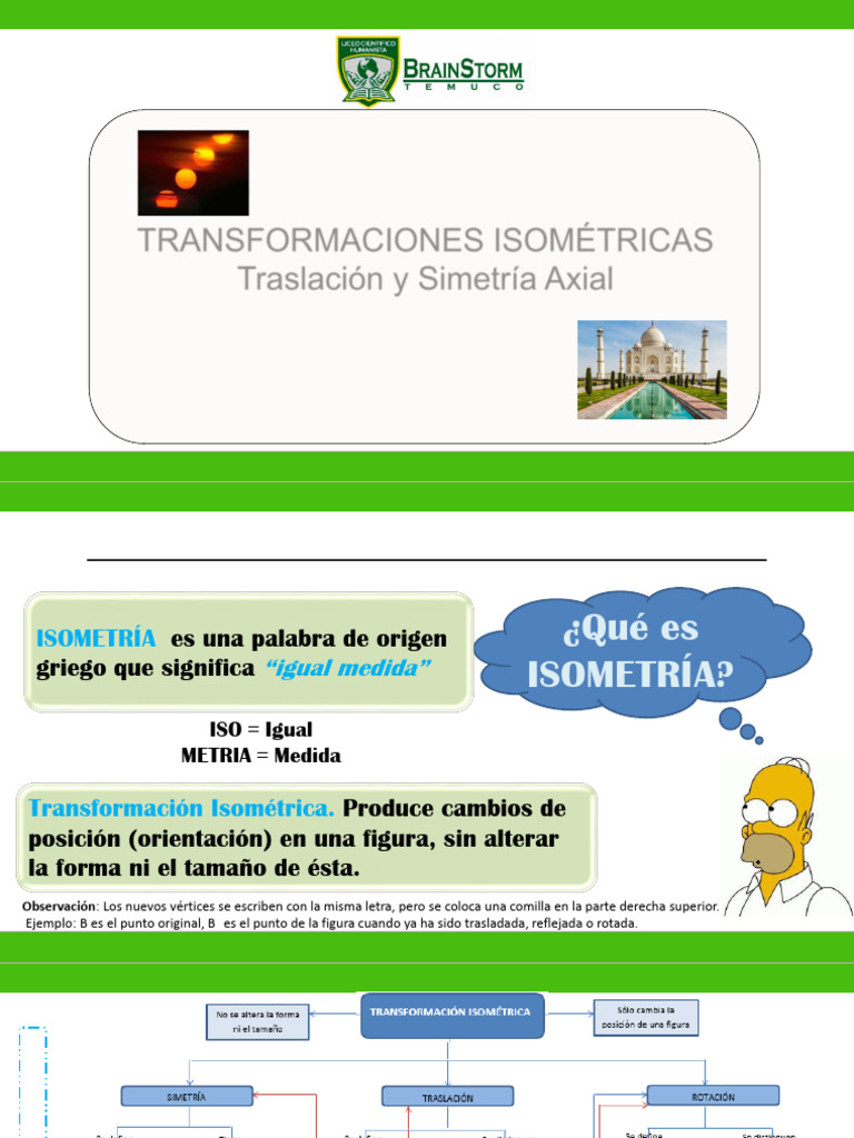Transformaciones Isométricas en 3D | PDF | Sistema de coordenadas ...