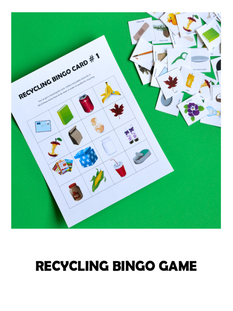 Printable Recycling Bingo Game | PDF | Recycling | Waste