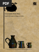 D&D 5E Alcohol and Drunk Rules | PDF | Barrel | Alcoholic Drinks