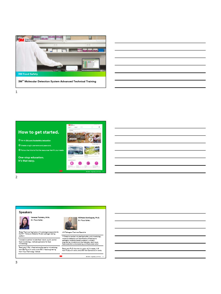 3M MDS Adv Training Webinar - Handouts | PDF | Polymerase Chain ...