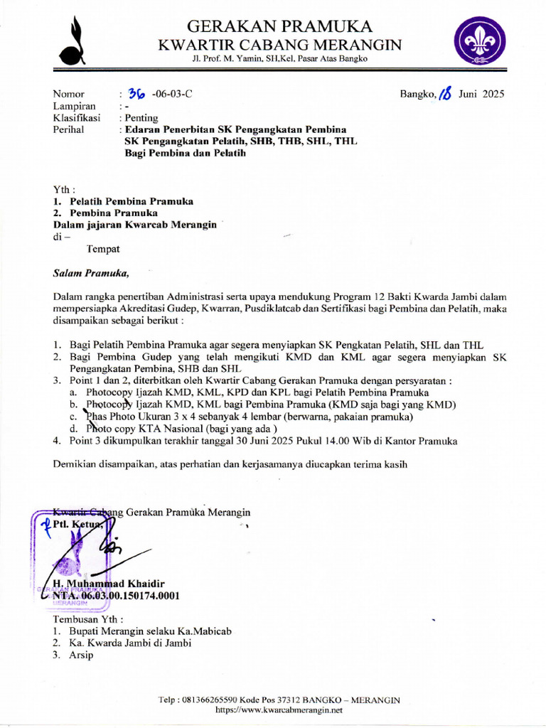 36 SRT Edaran SHB | PDF