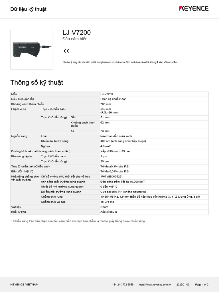 LJ-V7200 Datasheet | PDF