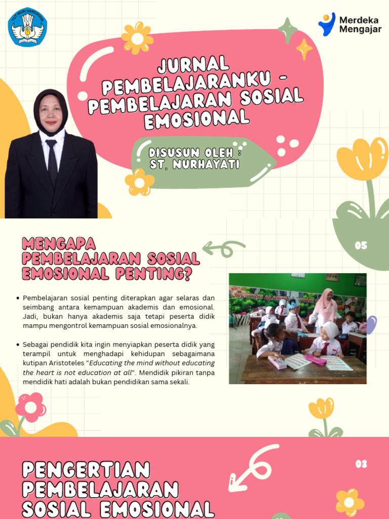 Aksi Nyata Jurnal Pembelajaranku-Pembelajaran Sosial Emosional | PDF
