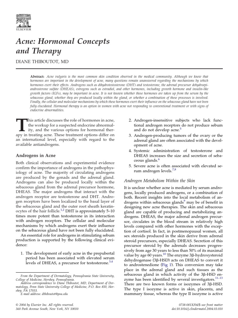 Acne Hormonal Concepts and Therapy | PDF | Combined Oral Contraceptive ...