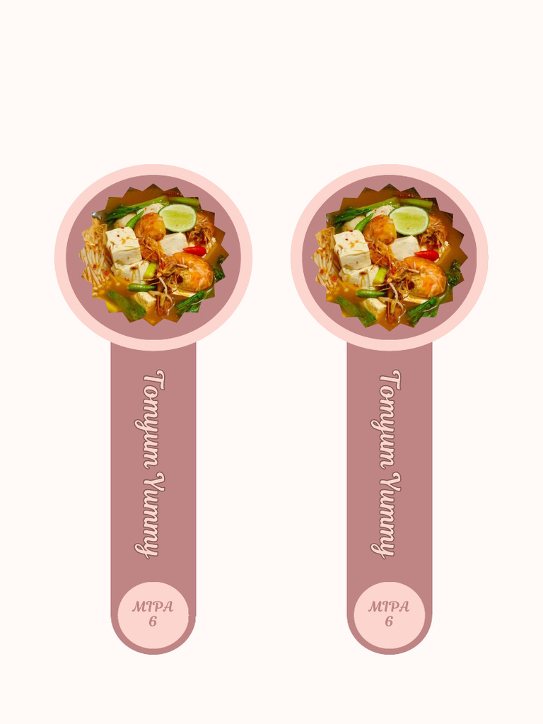 Hijau Sage Warna-warni Ilustrasi Lucu Stiker Label Makanan Dokumen A4 ...