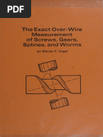 Over-Pin Measurement for Gears | PDF | Gear | Angle