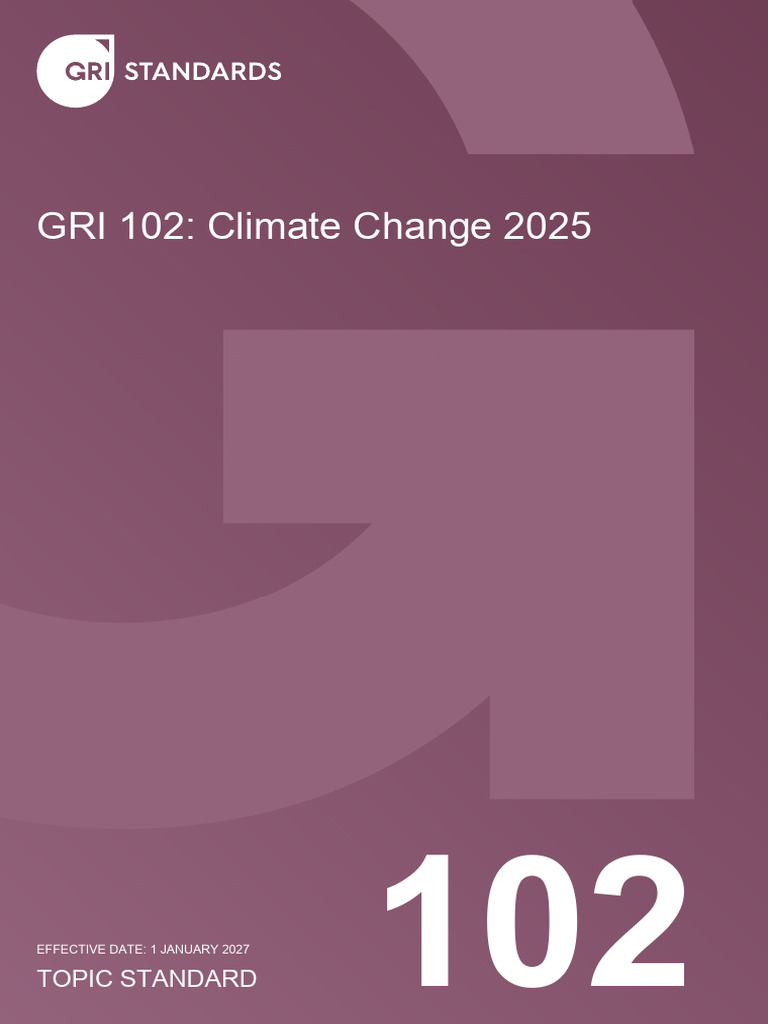 GRI 102 Climate Change 2025 | PDF | Climate Change Mitigation | Climate ...