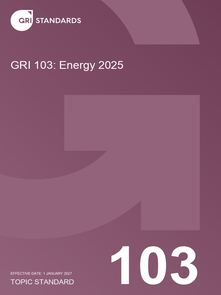GRI 103 Energy 2025 | PDF | Fuels | Energy Development