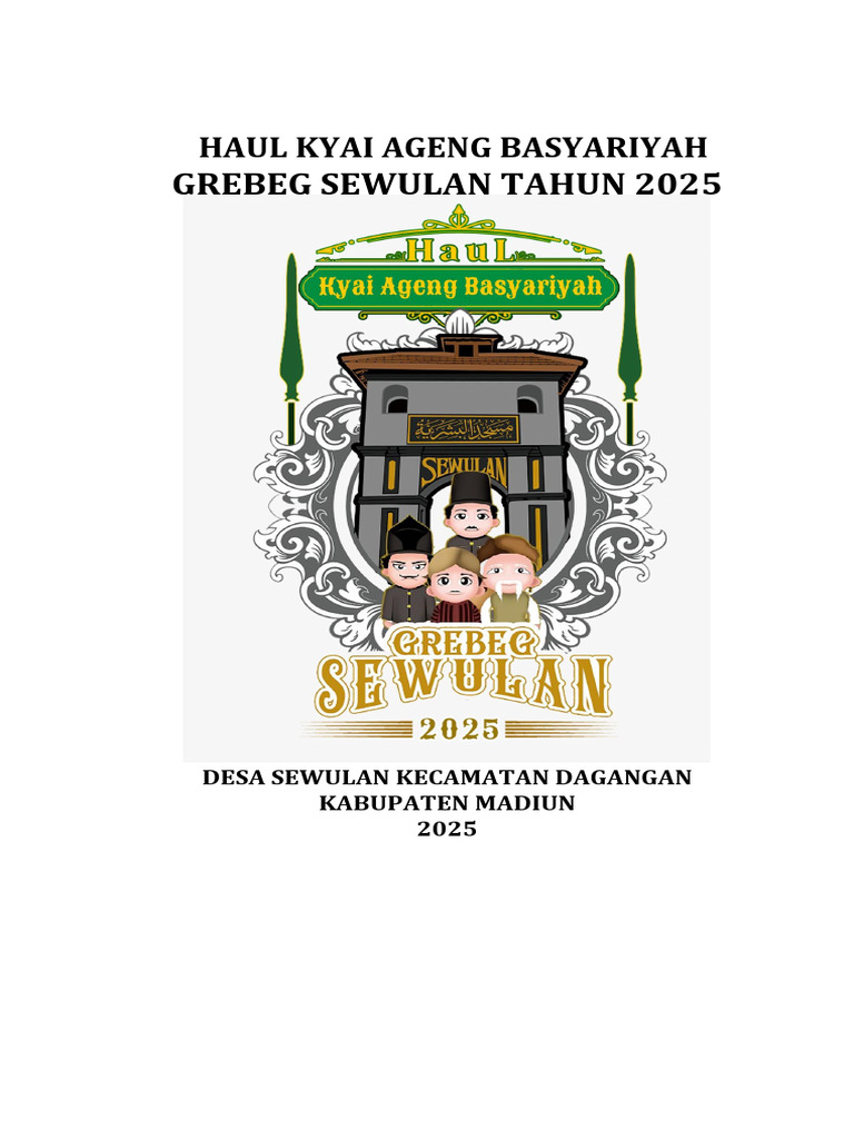Proposal Haul Kyai Ageng Basyariyah & Grebeg Sewulan 2025 | PDF
