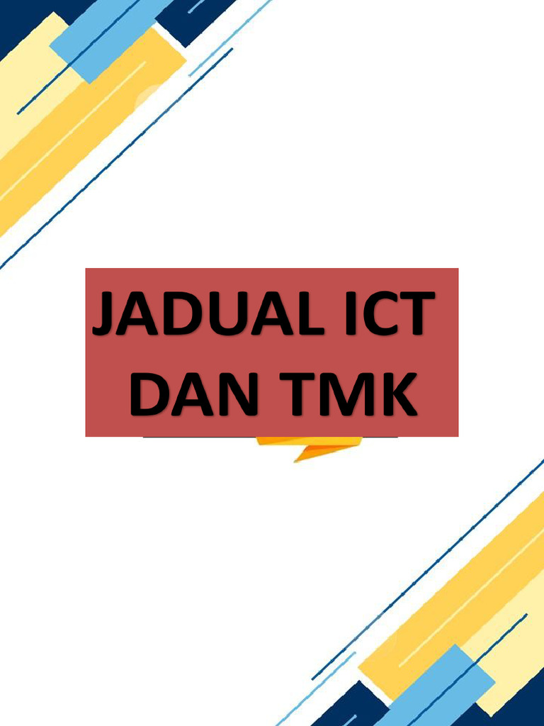 Jadual Kelas Ict Dan TMK | PDF