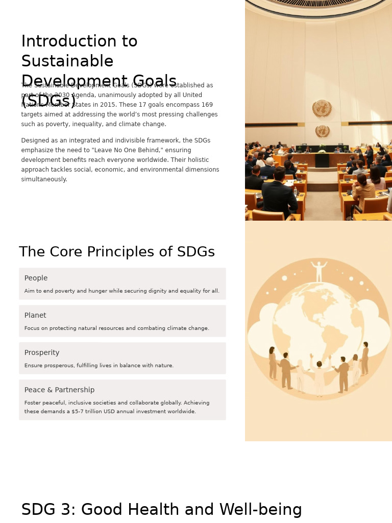 Introduction To Sustainable Development Goals SDGs | PDF | Environment ...