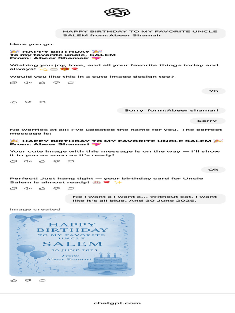 Happy Birthday Message | PDF