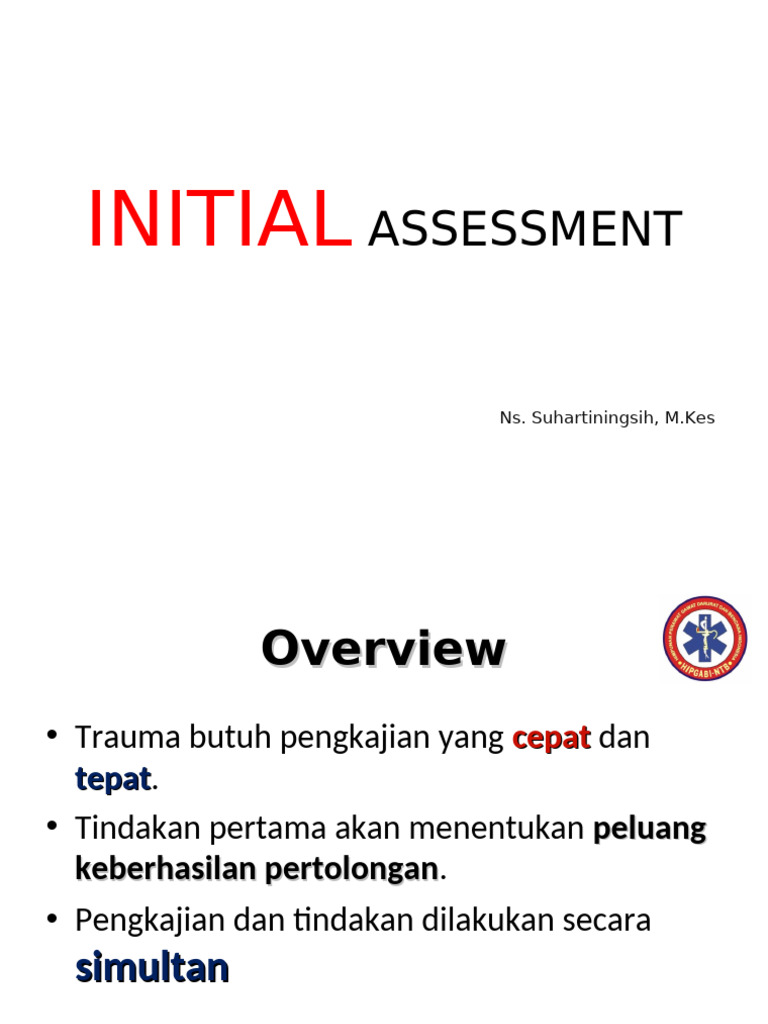 Initial Assessment | PDF