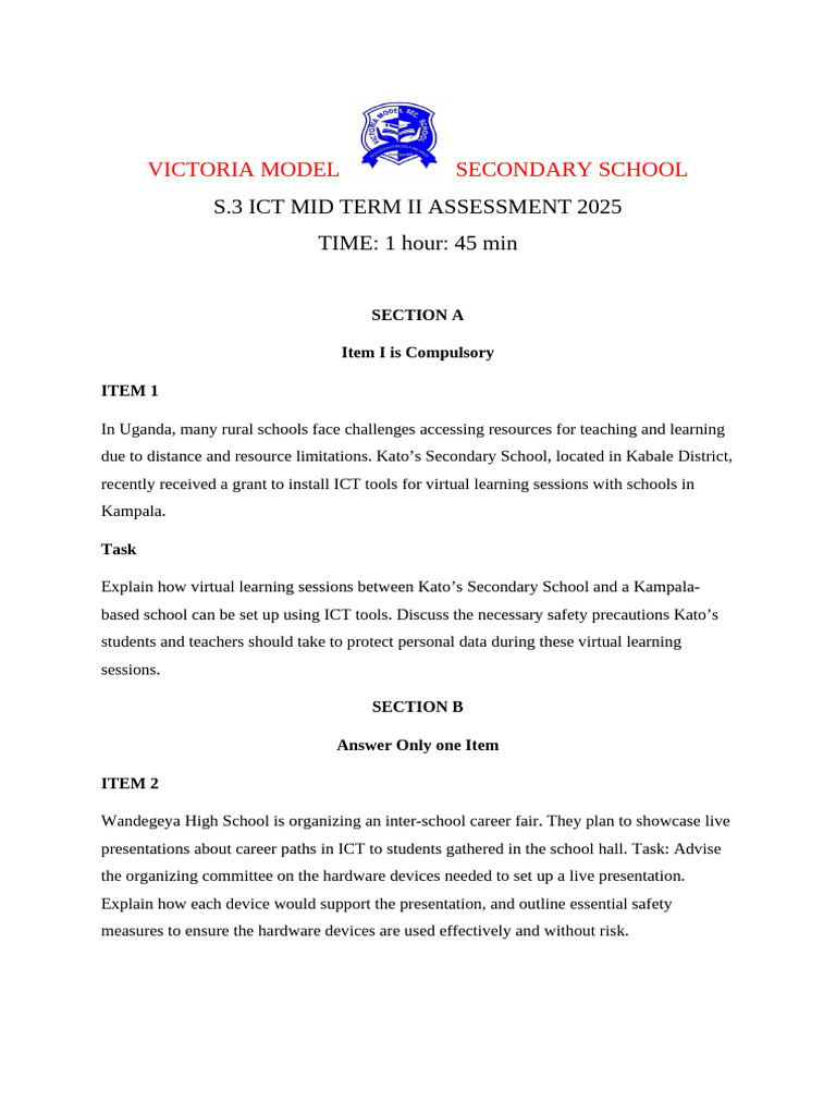 S.3 Ict | PDF